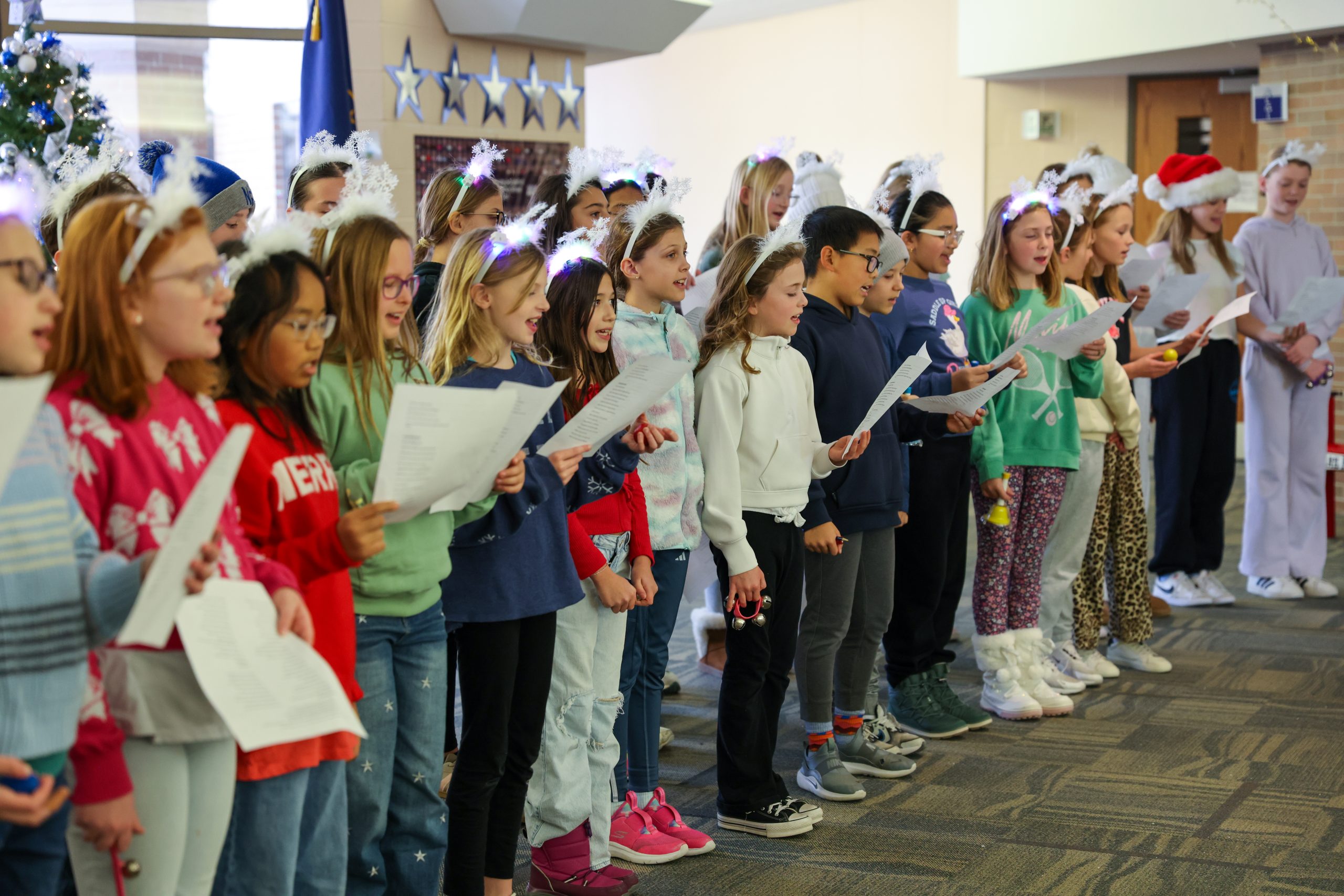 Northpoint Winter Carolers Spread Holiday Cheer! - North Point Elementary